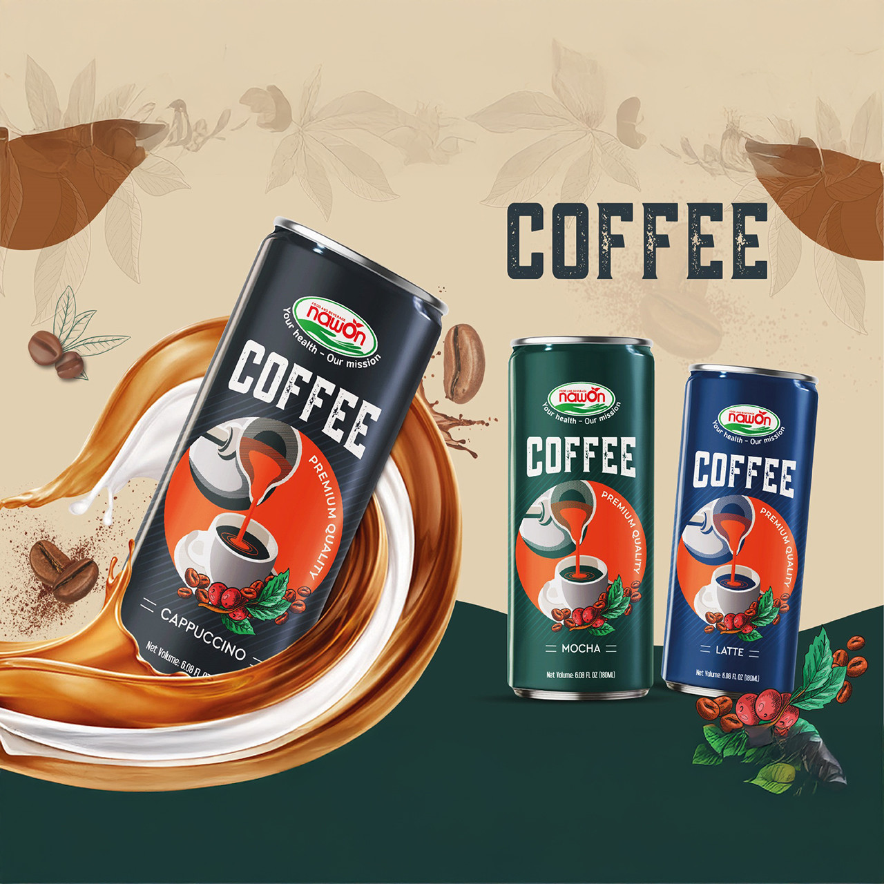 Canned Coffee Drinks - Nawon
