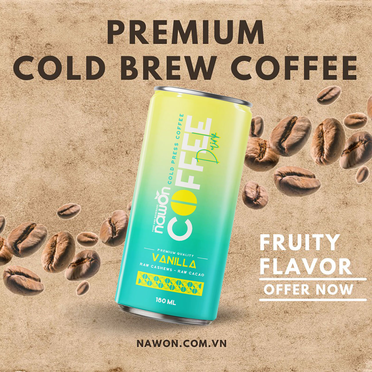 Canned Cold Brew Coffee - Nawon